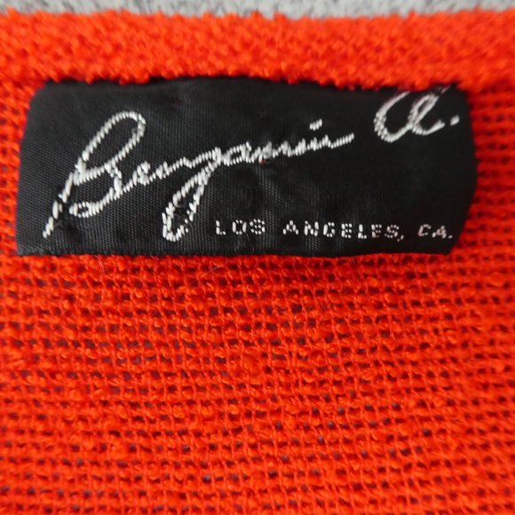 Benjamin A. | Tops | Vintage Neon Pullover Top Drape Neon Reddish ...